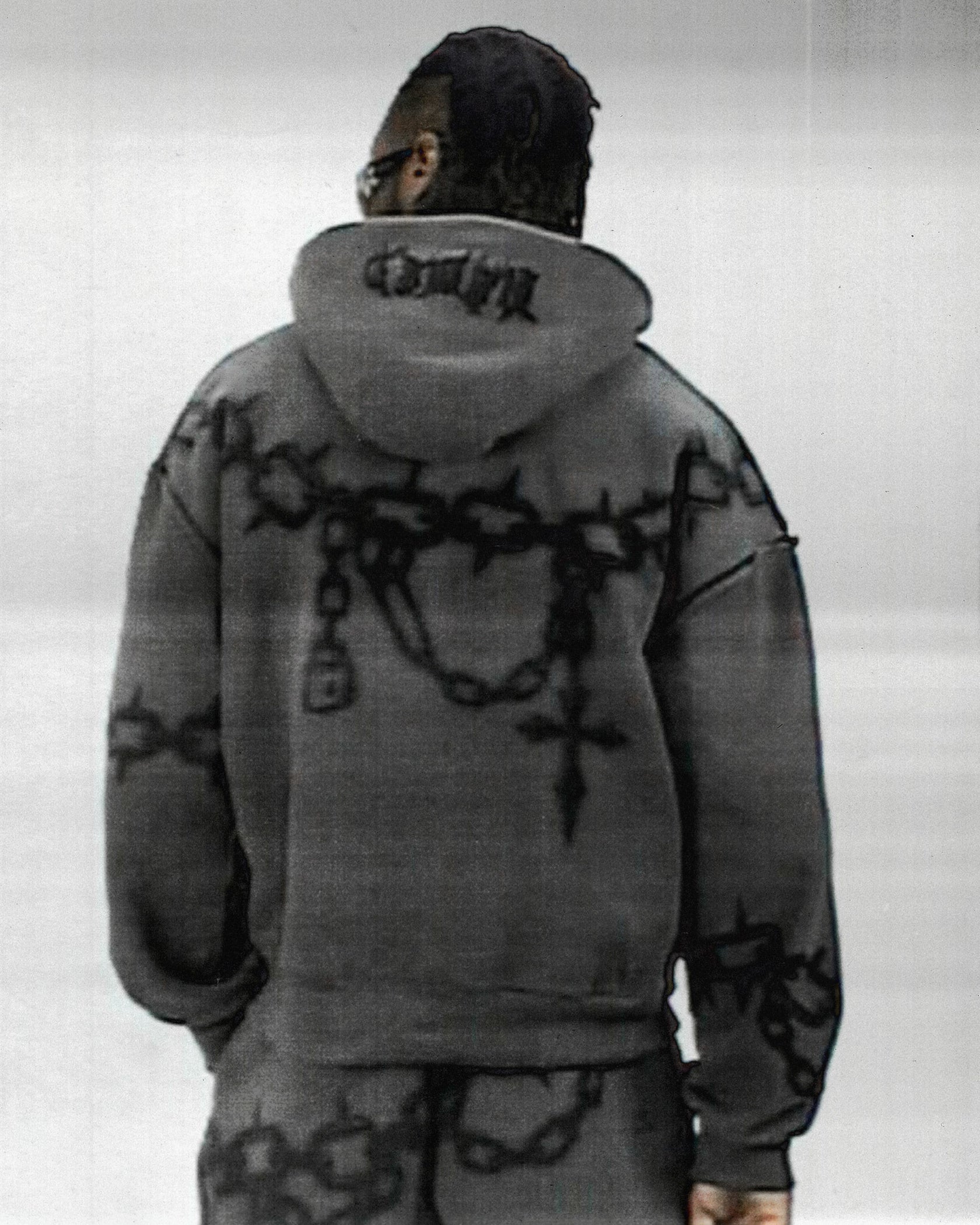 CHAINS ZIP HOODIE CAST IRON – NAMED COLLECTIVE®