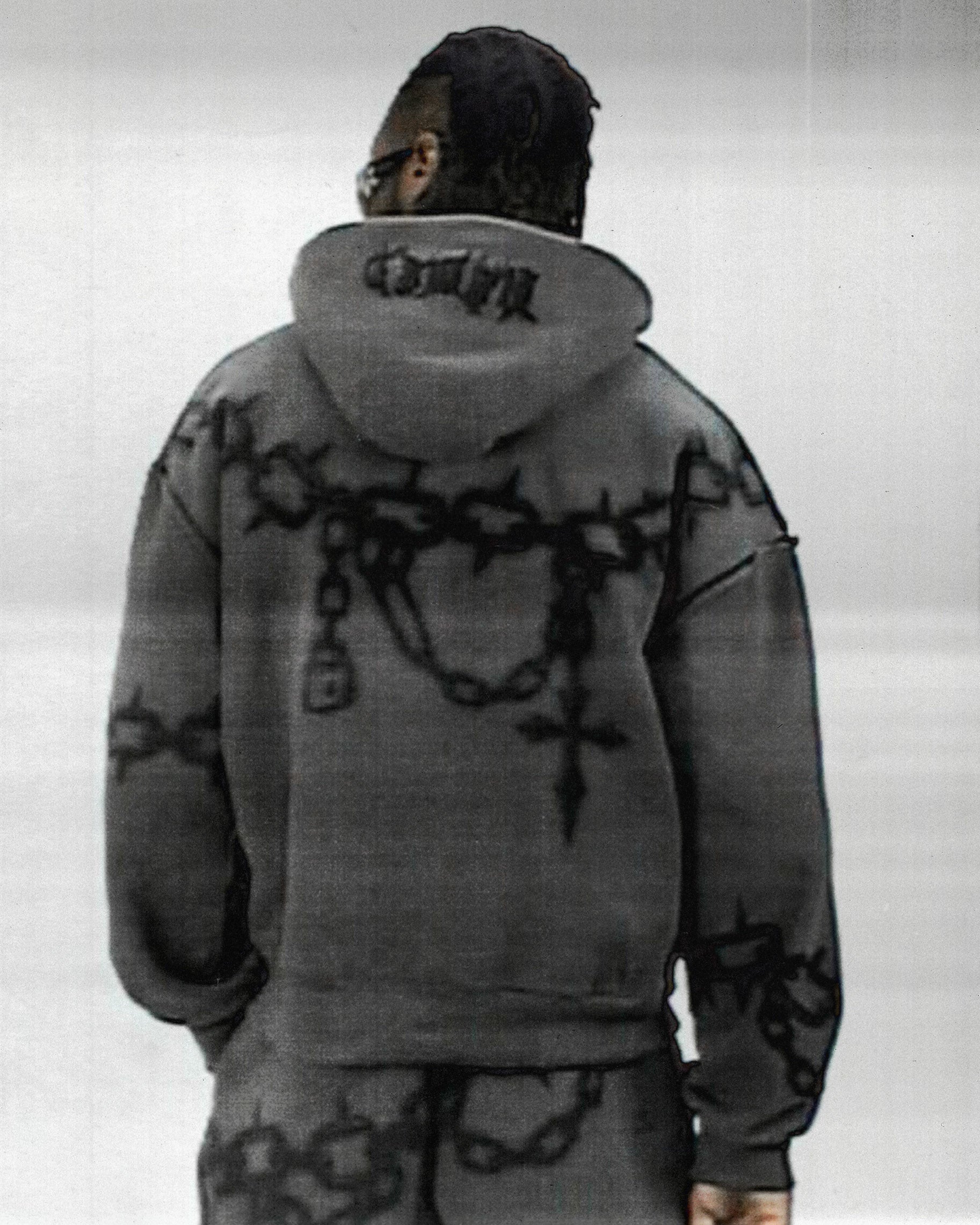 CHAINS ZIP HOODIE CAST IRON – NAMED COLLECTIVE®